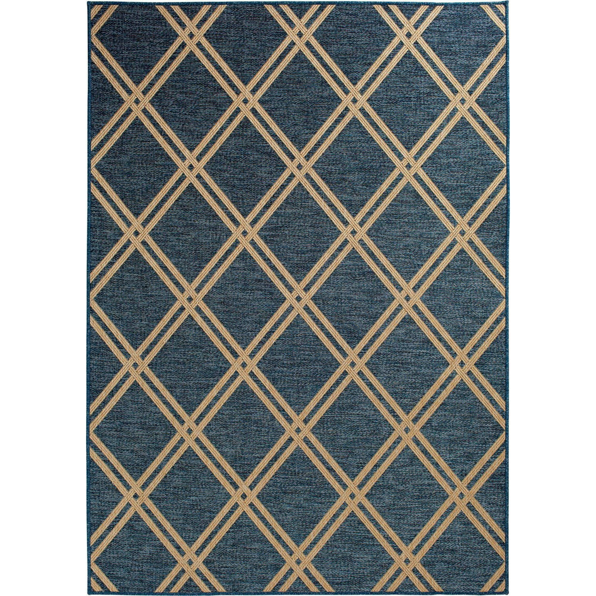 Click here for Natco Smithleighs Cobalt Blue And Tan Woven Area R... prices