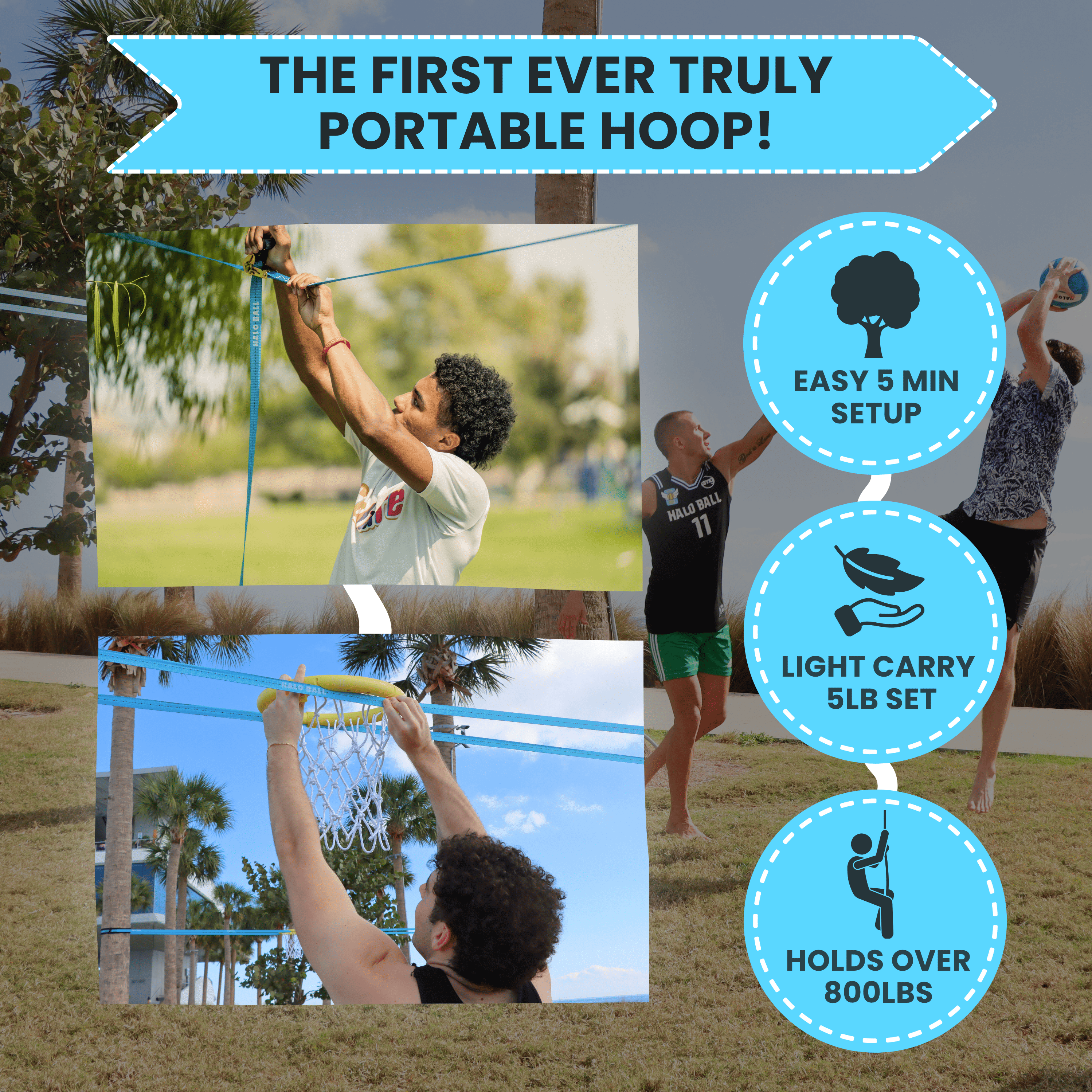 Halo Ball - Floating Basketball Hoop - Play Outdoors Australia | Ubuy