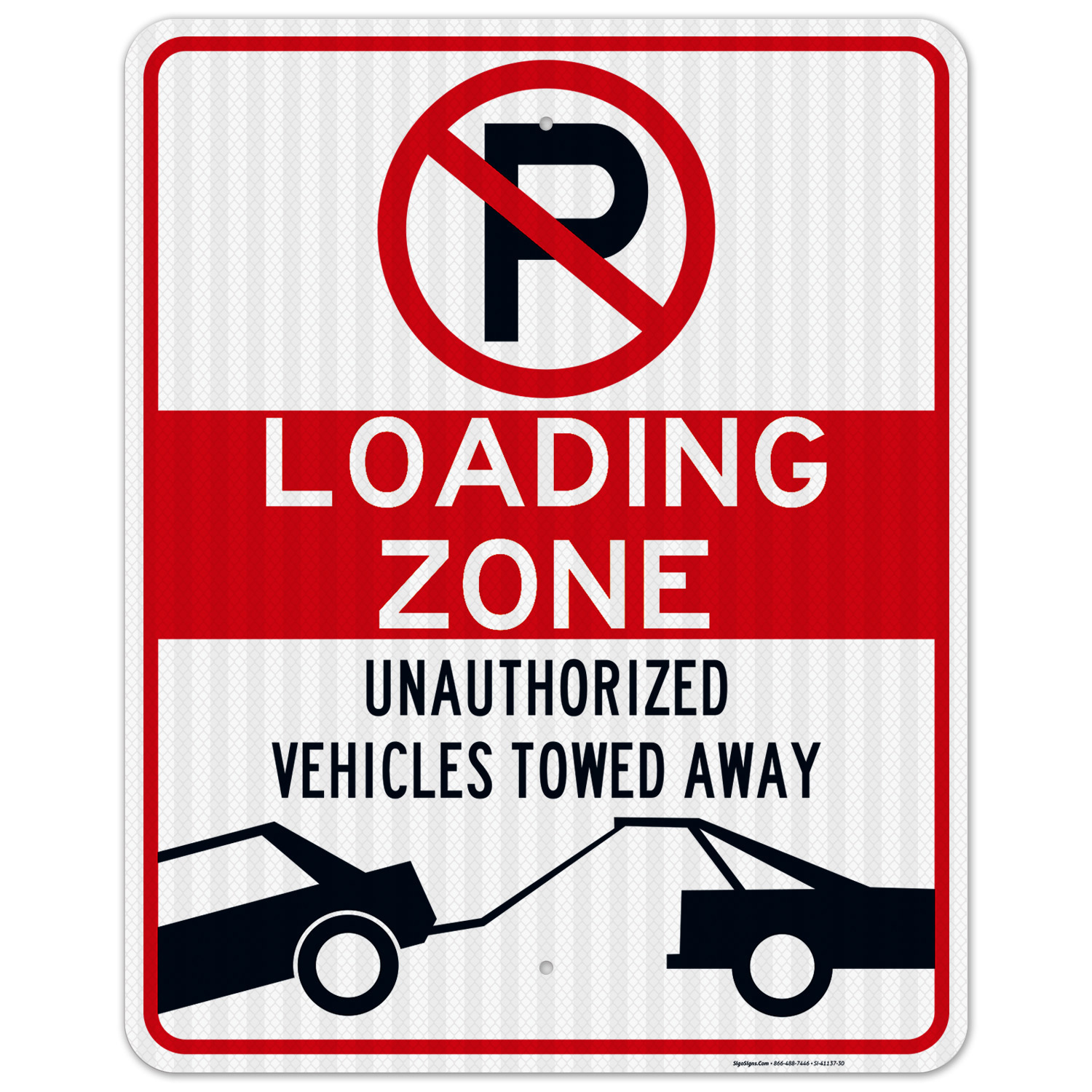 No Parking Symbol Sign, Loading Zone Sign, - Walmart.com