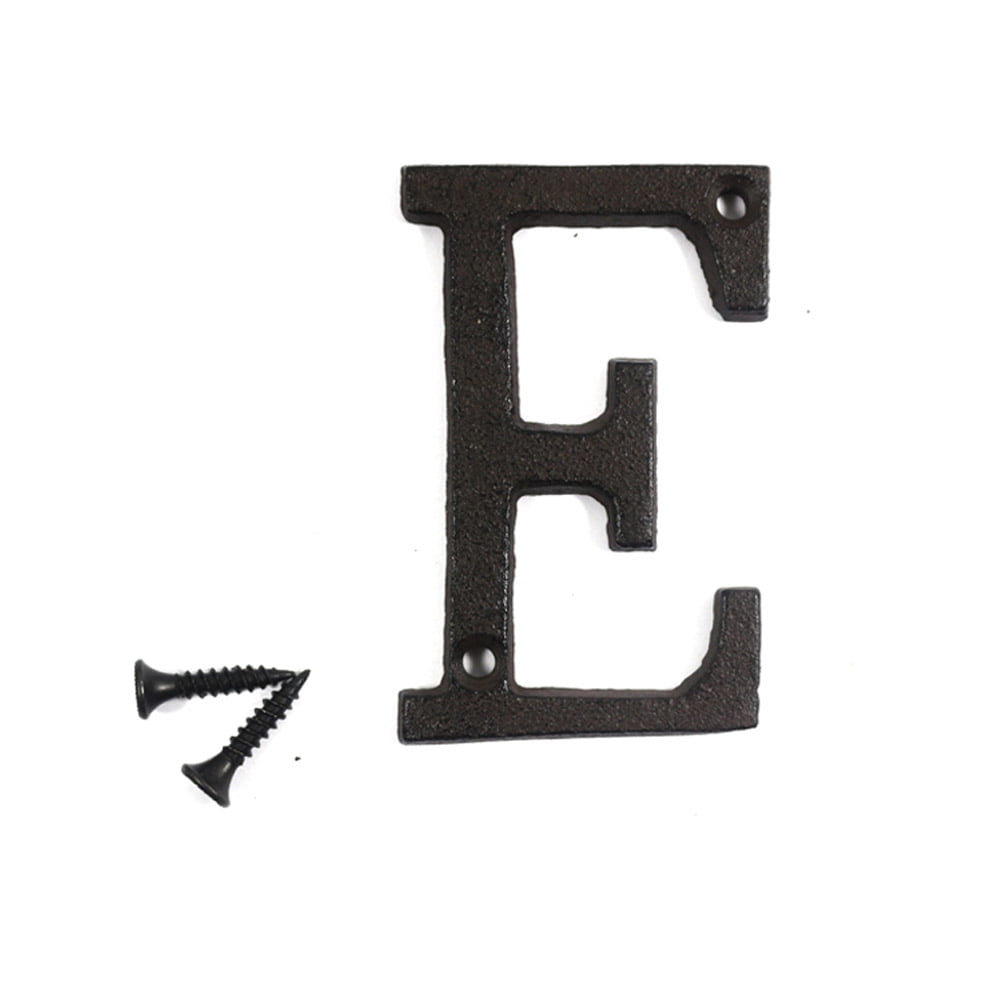 3 inch Vintage Decorative Cast Iron Metal Alphabet Letters Wall Sign ...