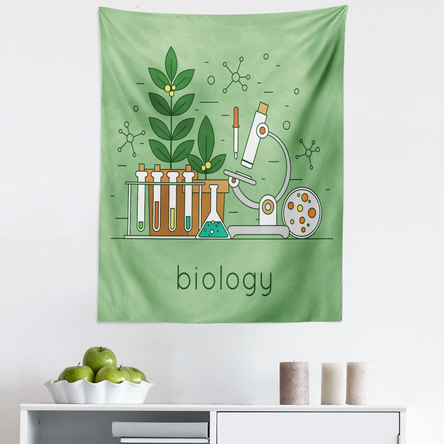 Lab Tapestry, Biology Laboratory Workspace and Research Equipment ...