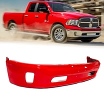 1PC Brilliant Black Steel Bumper for 2013-2018 RAM 1500 W/ Fog&W/O ...