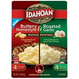 Idahoan Real Potato Packets, Buttery Homestyle & Roasted Garlic Mixes ...