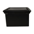 Advantus Legal/Letter Size File Tote Storage Box with Lid, Plastic ...