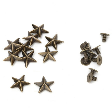 Metal Star Rivet,10pcs Metal Star Stud Star Rivet Garment Rivet World ...