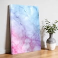 Blue Purple Pink Canvas Wall Art for Living Room, Marble Texture ...