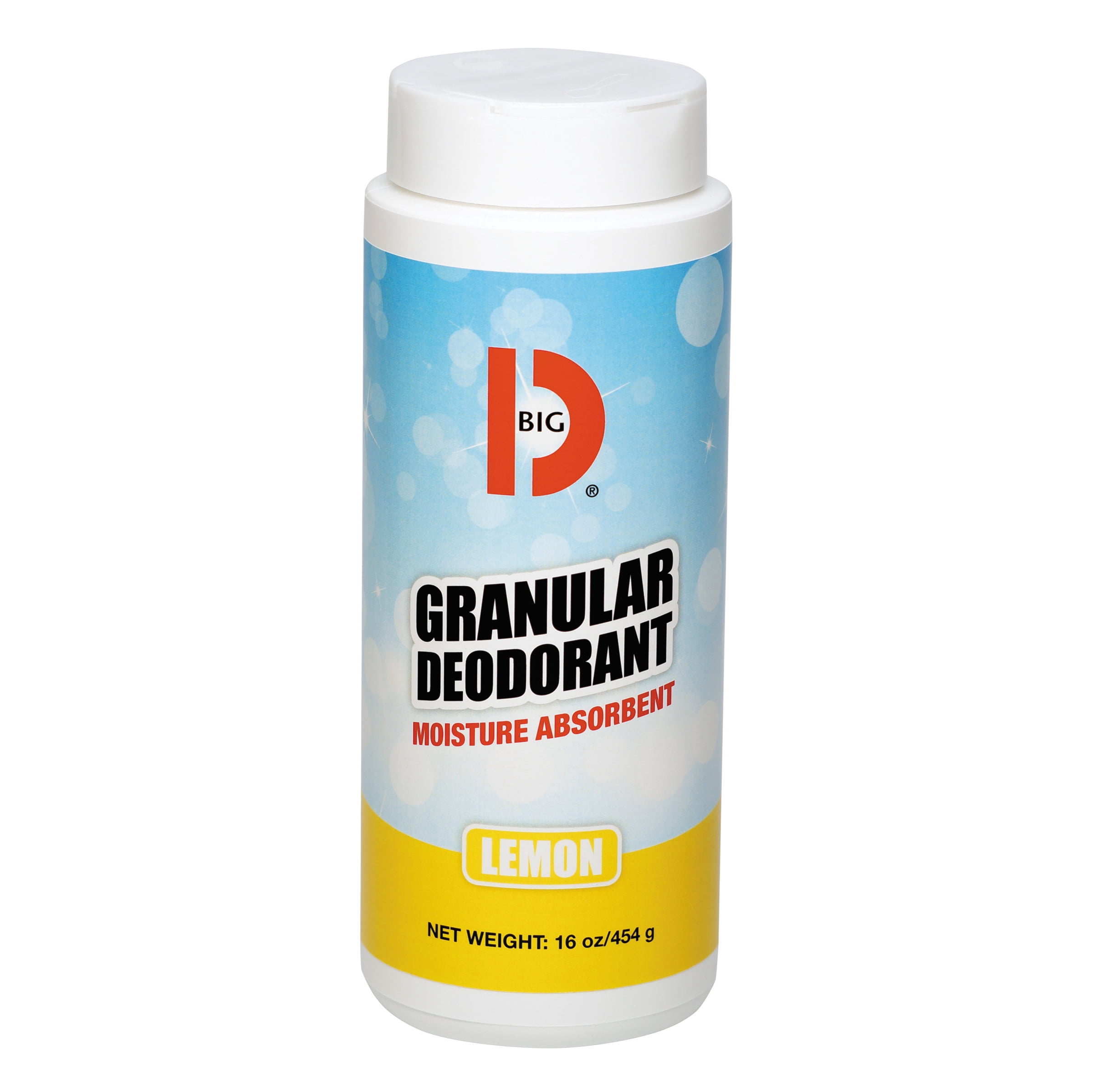 Big D Industries Granular Deodorant, Lemon, 16oz, Shaker Can, 12/Carton ...