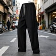 AGKIZG Solid Color Men's Summer Pants Breathable Mesh Fabric Dry Cool ...