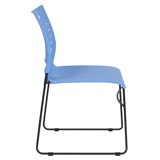 Flash Furniture HERCULES Series 881 lb. Capacity Blue Sled Base Stack ...