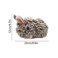 Bunny Shaped Chenille Hanging Hand Towel Cute Soft Absorbent Quick Dry ...