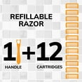 BIC Flex 5 Refillable Razors for Men, Long-Lasting, 5-Blades, 1 Handle ...