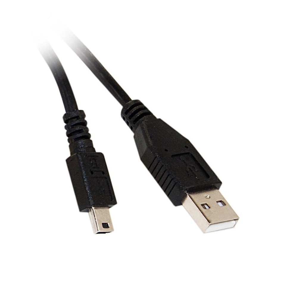 C&E Mini USB 2.0 Cable, Black, Type A Male to 5 Pin Mini-B Male, 15 ...