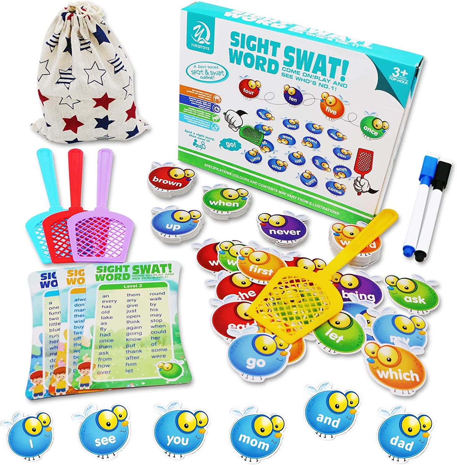 VIVEFOX Sight Word Game, Swat Game, Reading Games, Nepal | Ubuy