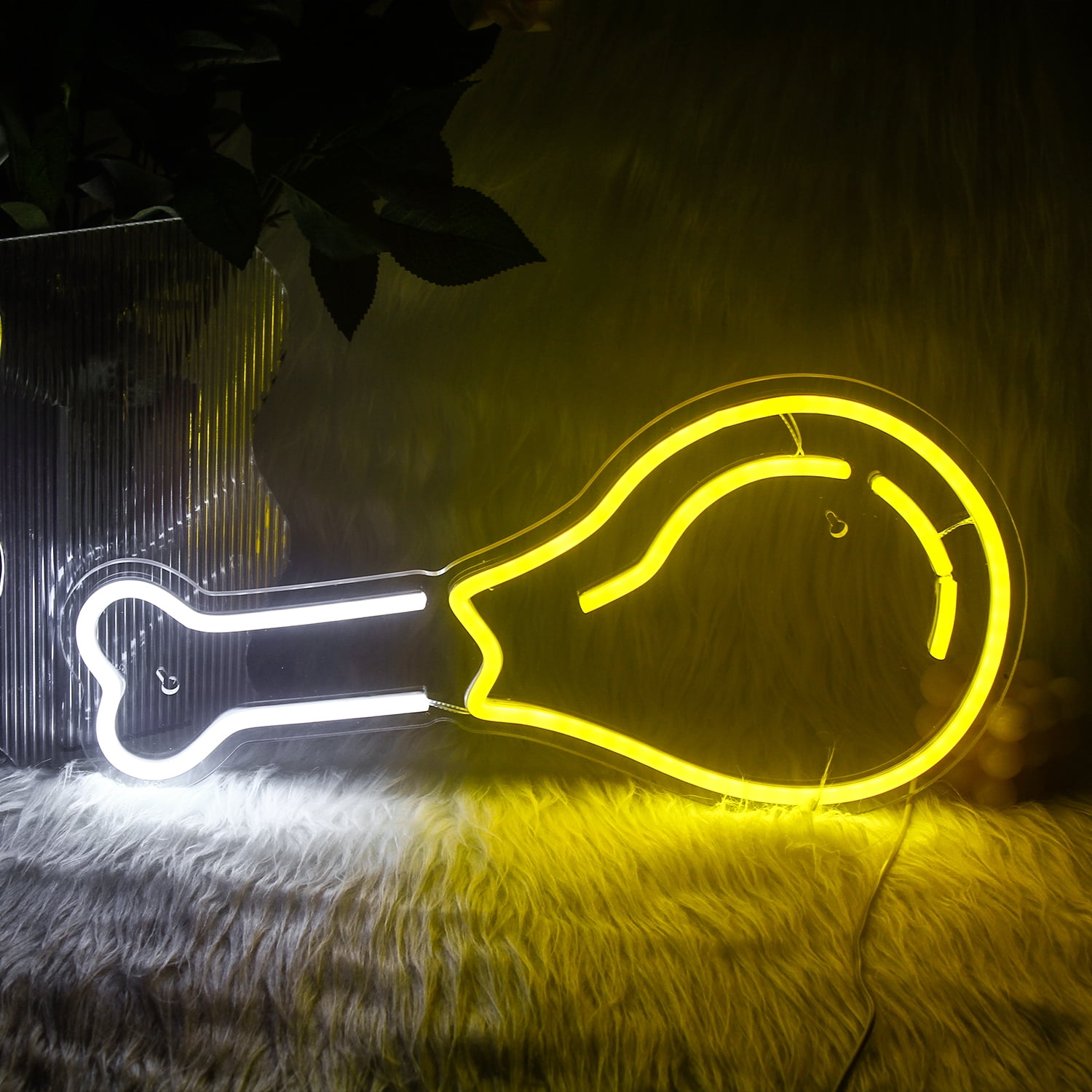 Wanxing Fried Chicken Leg LED Neon Light Signs USB Power for Chicken ...