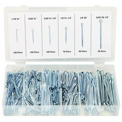 555 Piece Steel Metal Cotter Kotter Key Pin Assortment Kit Set ...