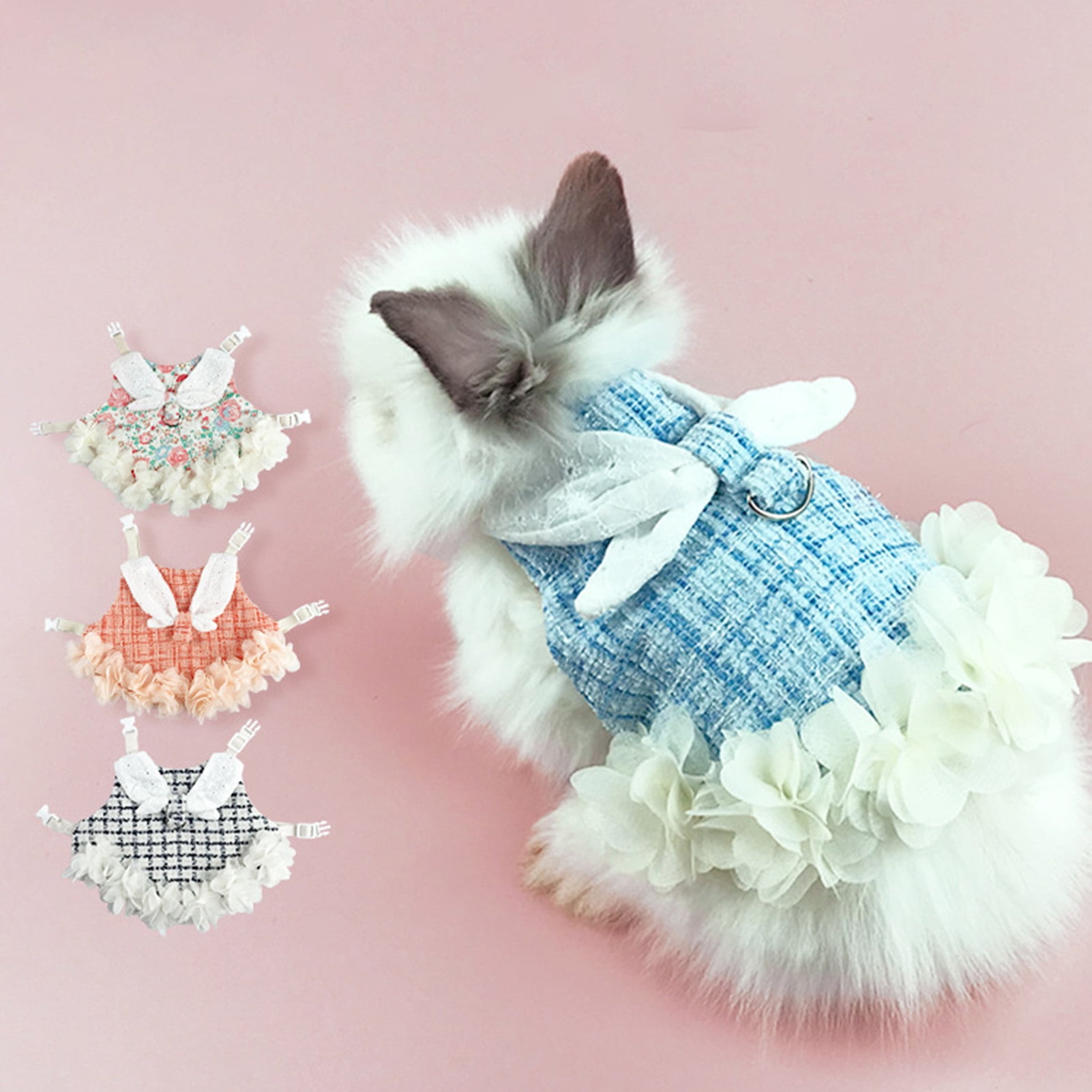 Cheer.US Small Animal Harness Costume and Leash Set Small Rabbit ...