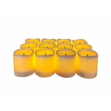 Mainstays Unscented Flameless LED Votives White 12 Count - Walmart.com