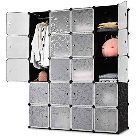 Cube Storage with Doors, Cube Closet Storage Shelves, Portable Wardrobe ...