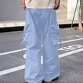 Men's Baggy Cargo Pants Parachute Pants Wide Leg Travel Pants Hiking ...