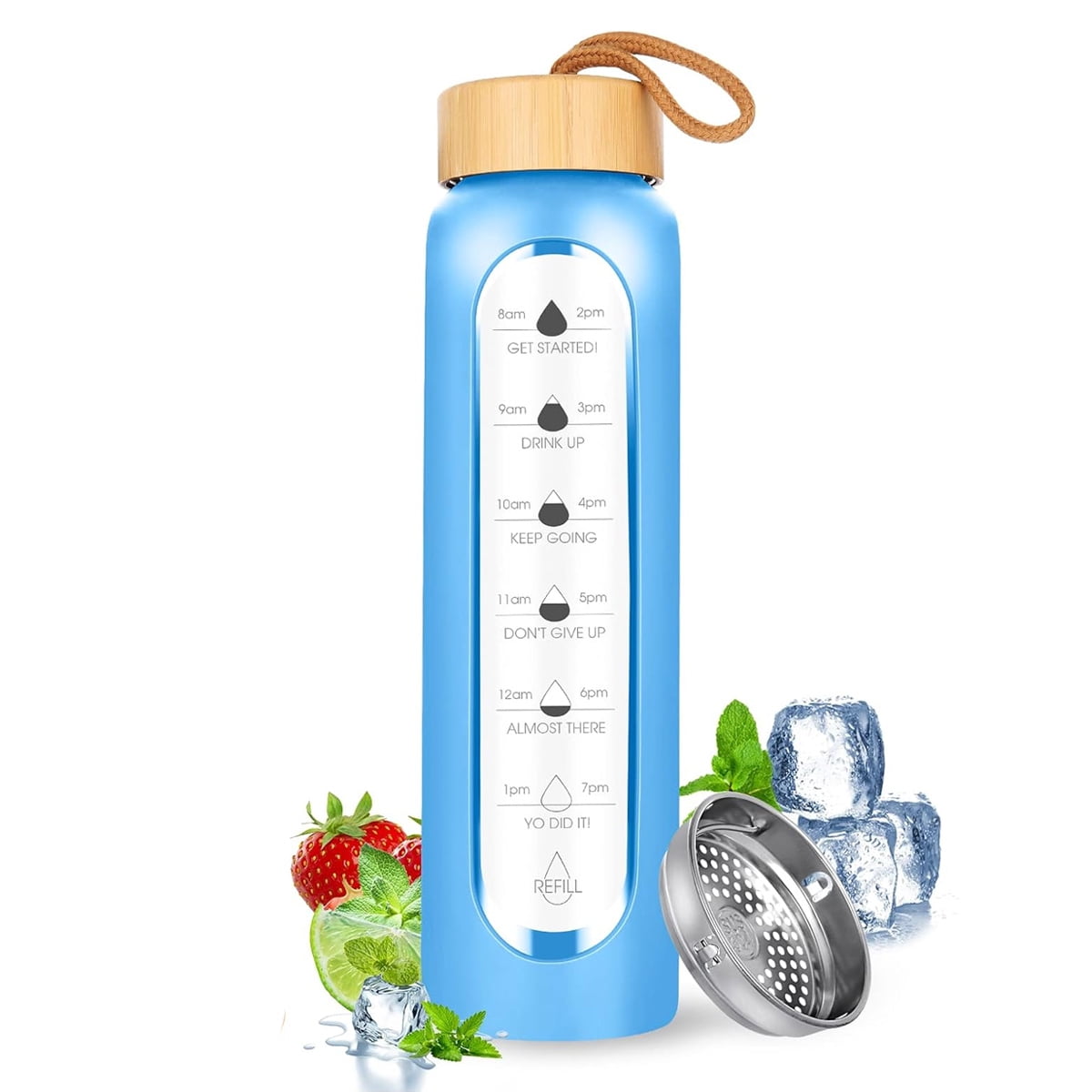 Click here for Entasser Drinking Bottle 1l Glass Shatterproof  Wa... prices