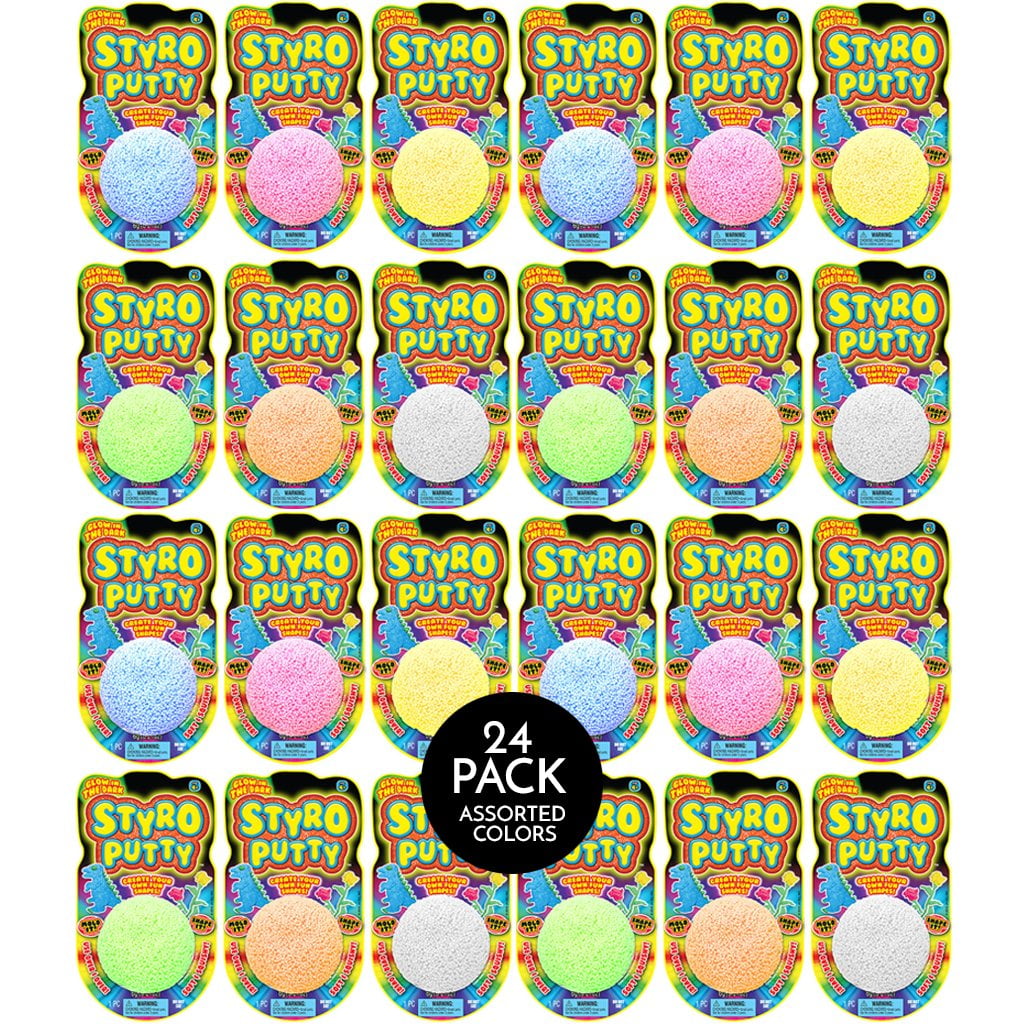 Styro Putty Fun Packs - Create Your own Styro Shapes (assorted colors ...