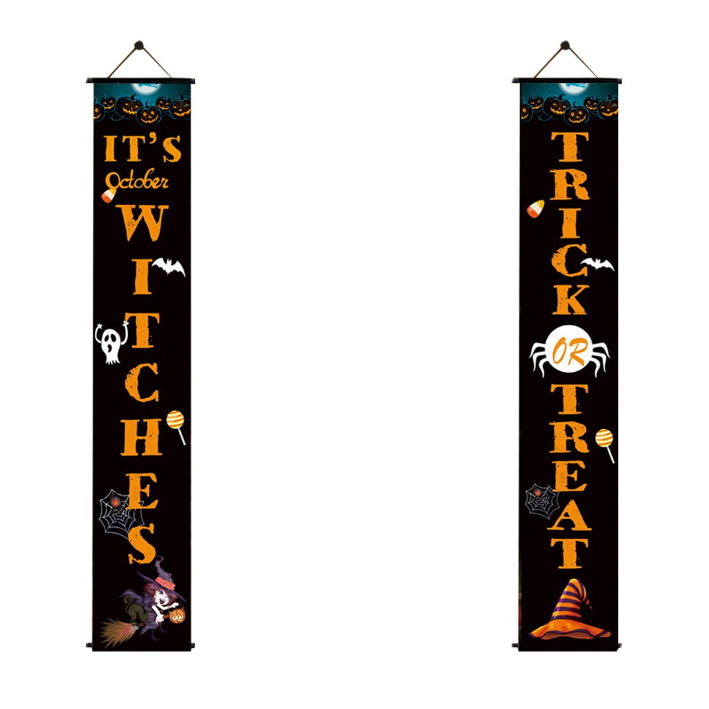 OAVQHLG3B Halloween Decor Porch Sign, Halloween Decorations Outdoor ...