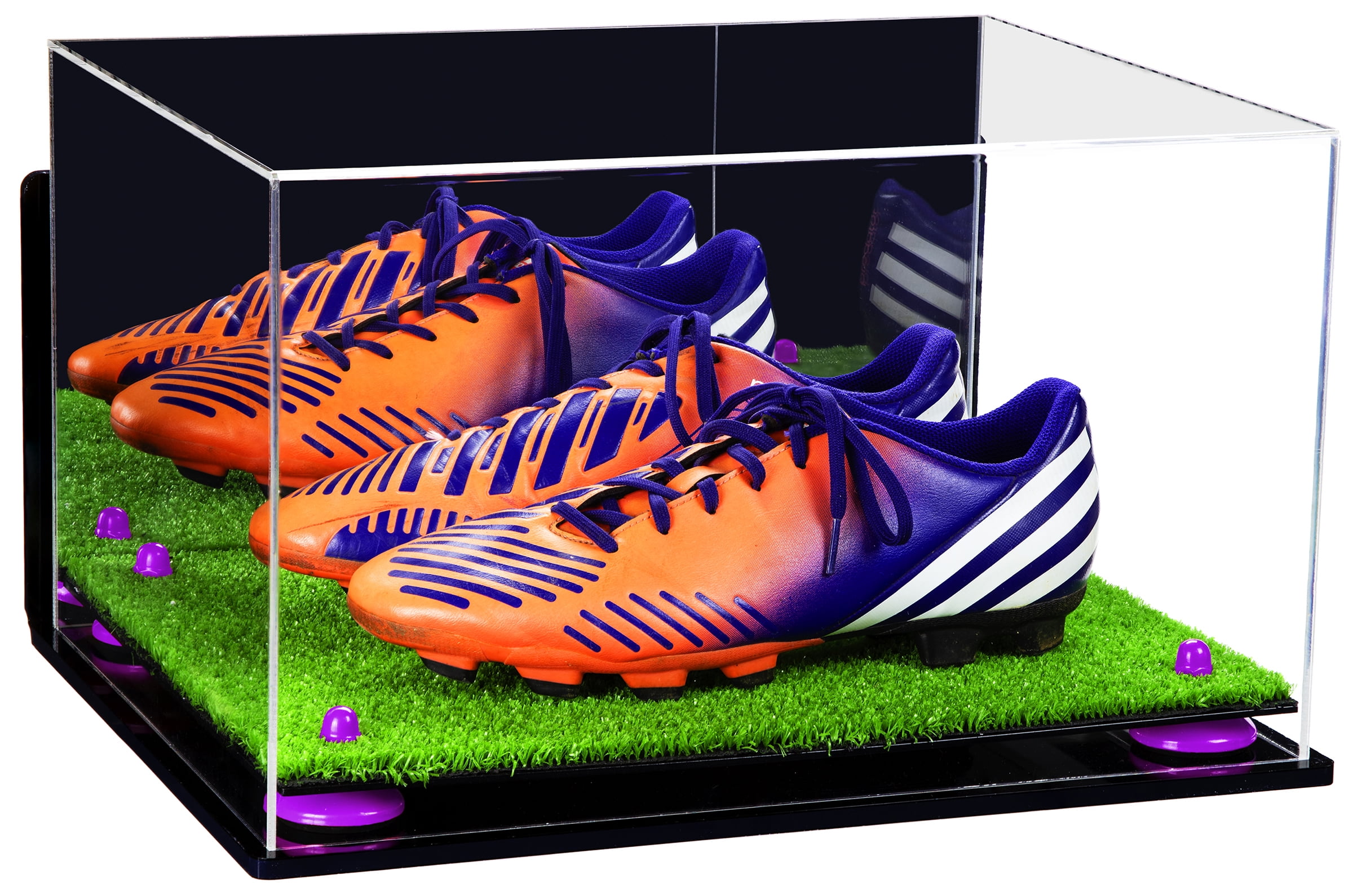 Deluxe Acrylic Large Shoe Pair Display Case for Basketball Shoes Soccer ...
