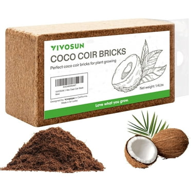 Plantonix Coco Bliss 650gm Bricks (6-Pack) - Organic Coco Coir for ...