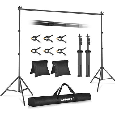 ShowMaven Background Stand, 6.5ft Height x 10ft Wide Adjustable Photo ...