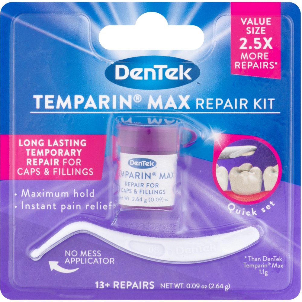 DenTek Temparin One Step Lost Filling Repair 1 Each - Walmart.com ...