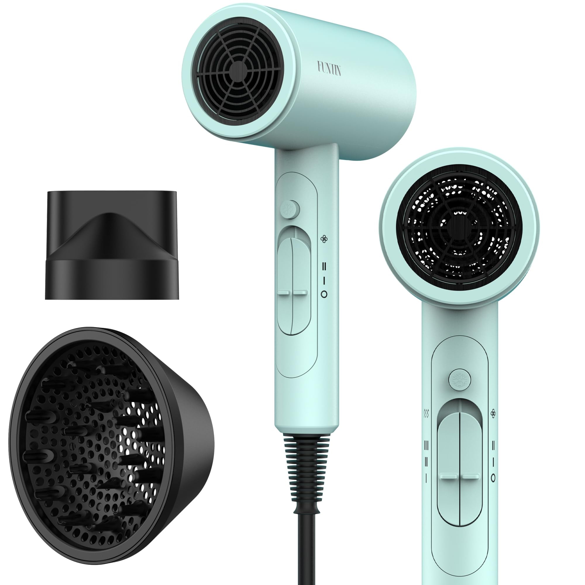 Click here for Funtin Hair Dryer Blow Dryer With Diffuser Brush C... prices