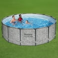 "Bestway Metal Pro MAX 14' x 48"" Round Above Ground Pool Set" - Walmart.com