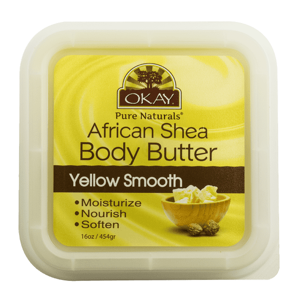 Okay Shea Butter Deep Moisturizing Body Butter, Yellow Smooth, 16 Oz ...
