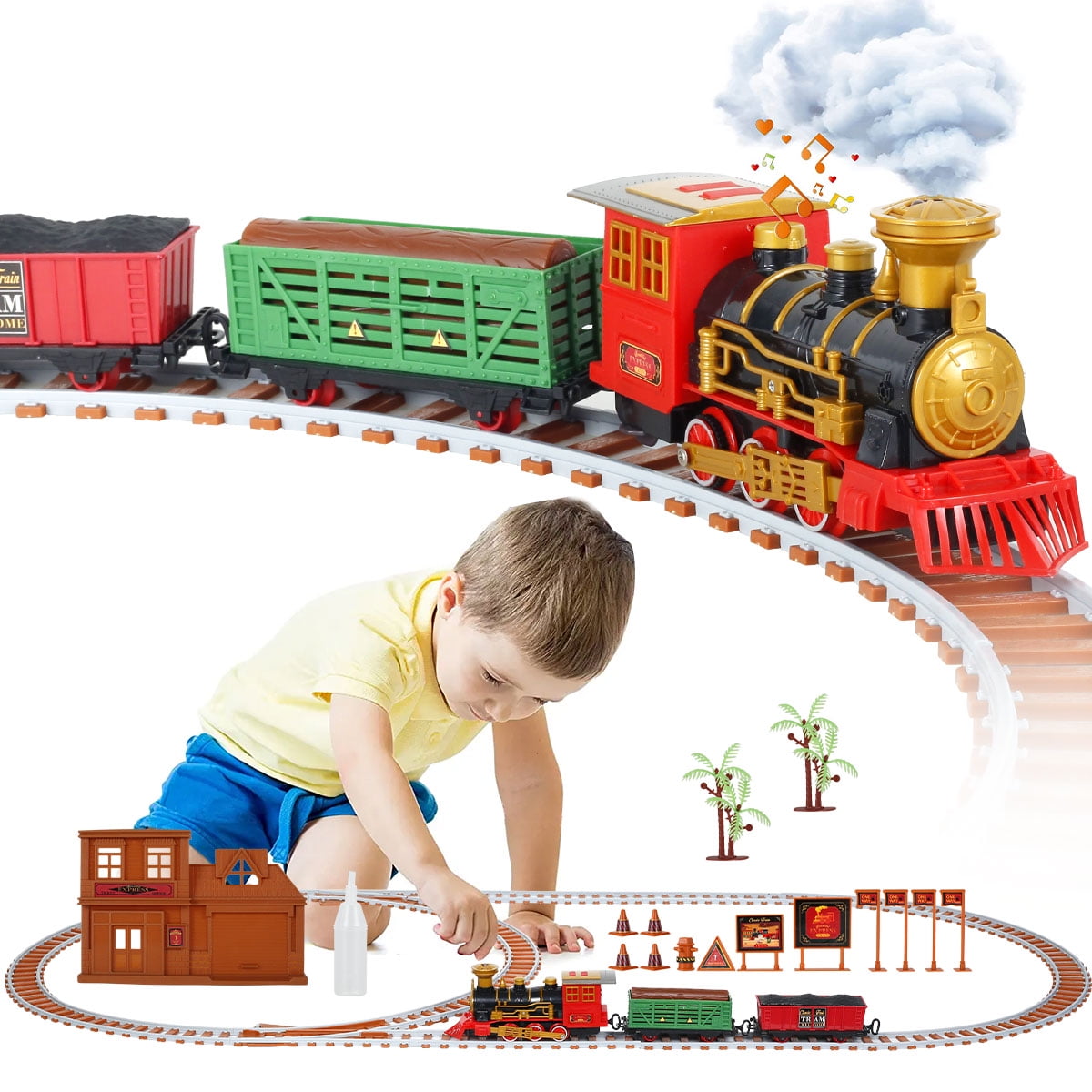 Electric Train Set For Kids