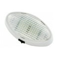 Green LongLife 12V LED Oval Porch Light with White Base - Walmart.com
