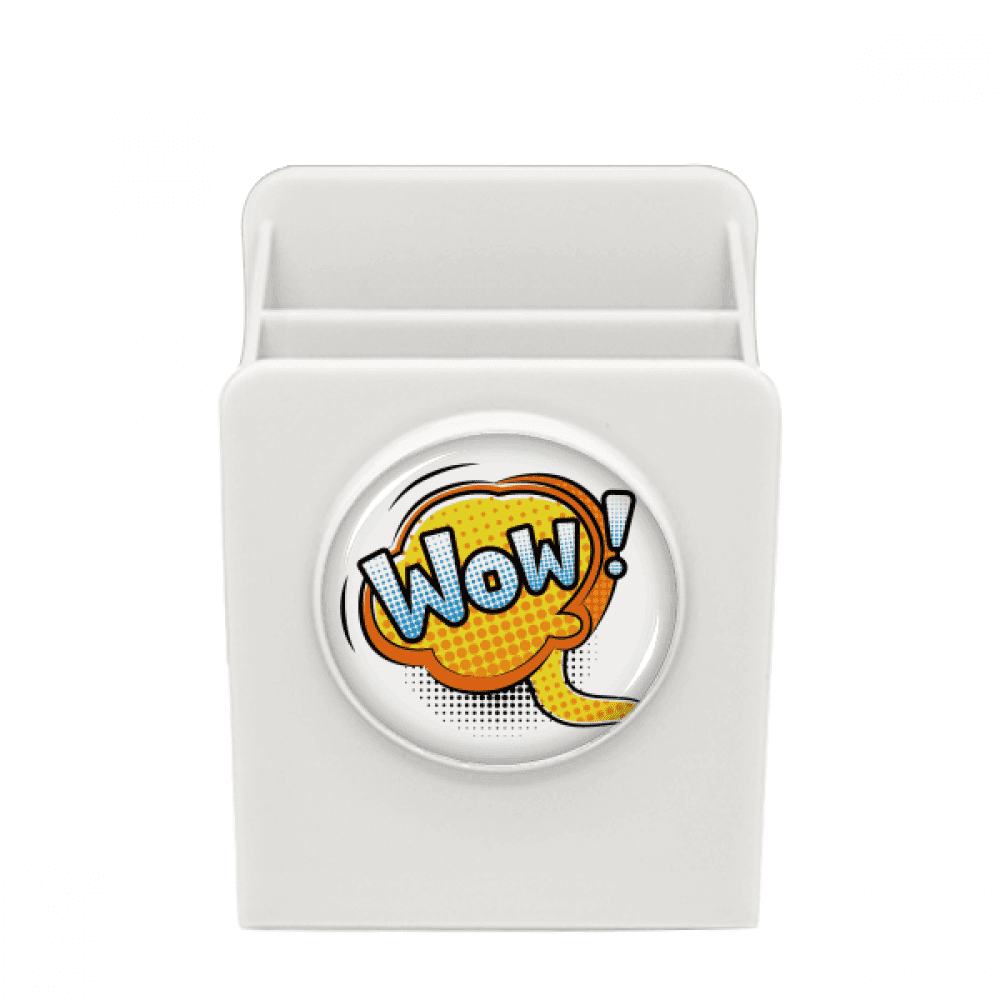 Cartoon Word Dialog Art Deco Fashion Desk Pencil Holder Cup Pen ...