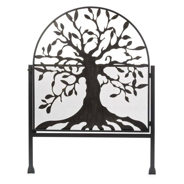 Arched Metal Weather-Resistant Garden Gate with Symbolic Tree of Life ...