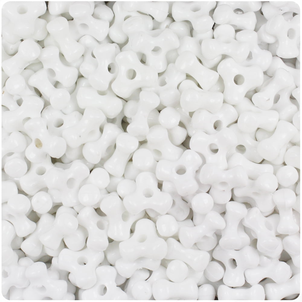 BeadTin White Opaque 11mm TriBead Craft Beads (500pcs) - Walmart.com
