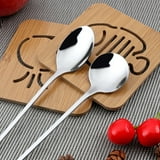 Colorful Long Handle Spoon, MDEALY 12 Pcs Stainless Steel Ellipse Style ...