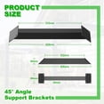 8 Pack 45 Degree Angle Support Bracket, 45 Corner Angle Brace Heavy ...