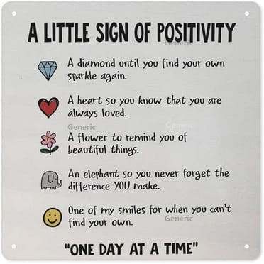 Barnyard Designs 'One Small Positive Thought' Wooden Box Sign ...