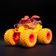 Monster Jam, Fire & Ice Monster Mutt Monster Truck, Die-Cast Vehicle ...