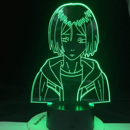 3D Illusion lamp 3D led lamp Haikyuu Anime Kozume Kenma Led Night Light ...