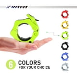 RitFit 2 In. Olympic Barbell Clips, Weight Bar Collars for Gym, ABS ...