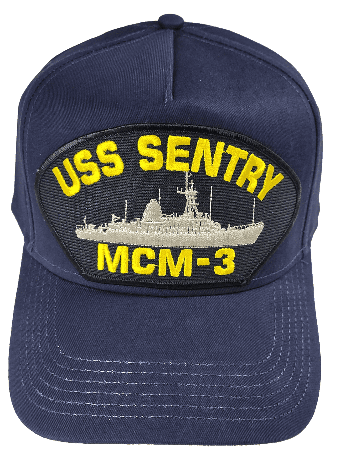 USS SENTRY MCM-3 SHIP HAT - NAVY BLUE - Veteran Owned Business ...