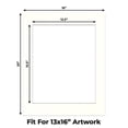Antique White Picture Frame Mat for 16x20 Frames - Fits 13x16 Photos ...