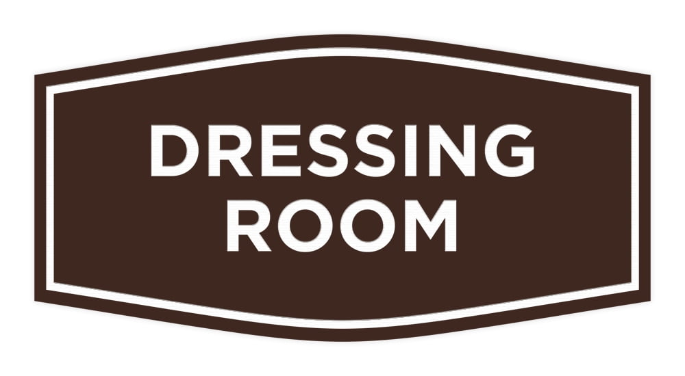 Signs ByLITA Fancy Dressing Room Sign (Dark Brown) - Medium - Walmart.com