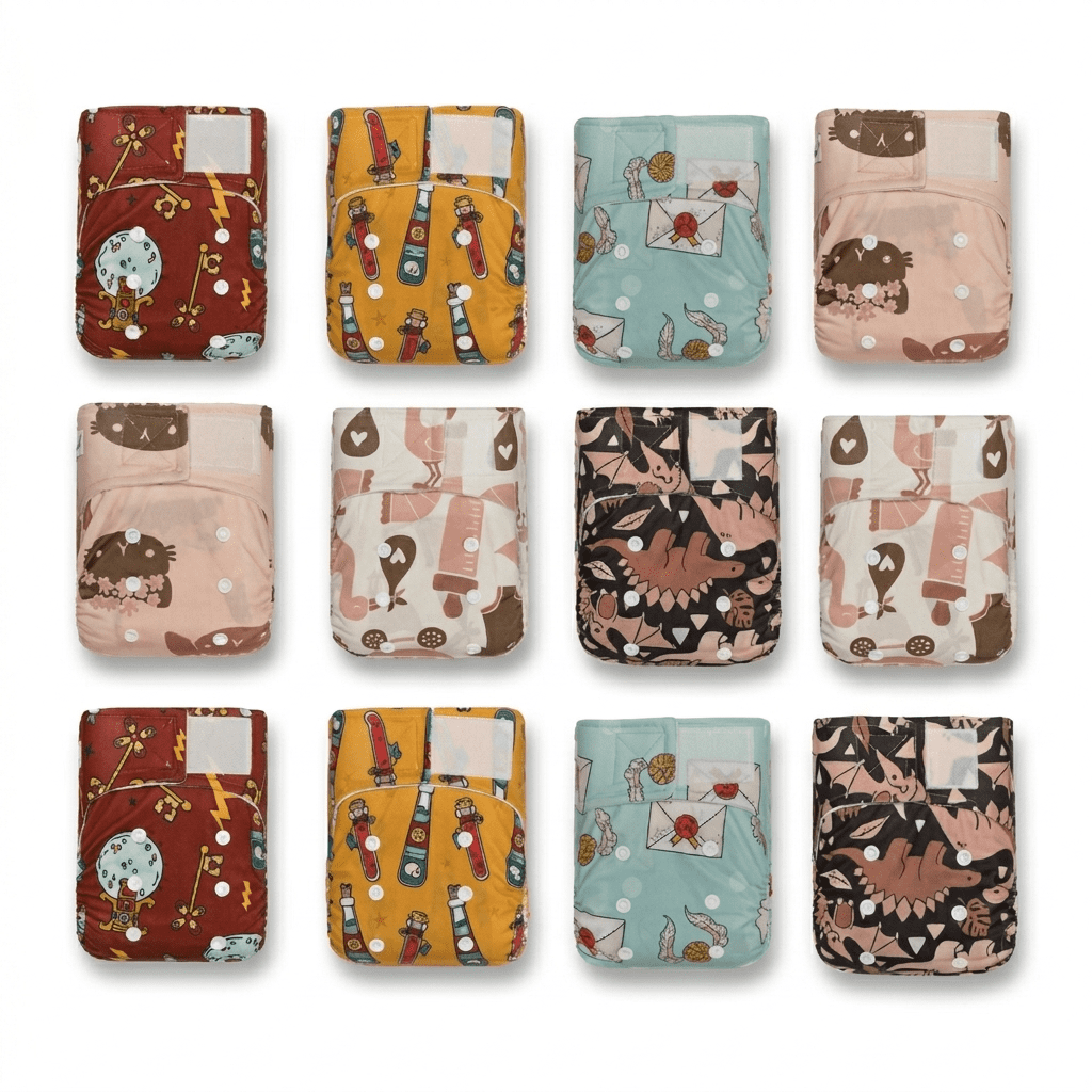 Click here for Kawaii Baby 12 Newborn Little Green Bamboo Pocket... prices