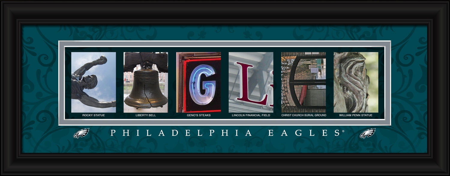 Philadelphia Eagles Letter Art Print - Walmart.com