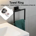 10-Piece Bathroom Hardware Set Matte Black Stainless Steel Towel Bar ...